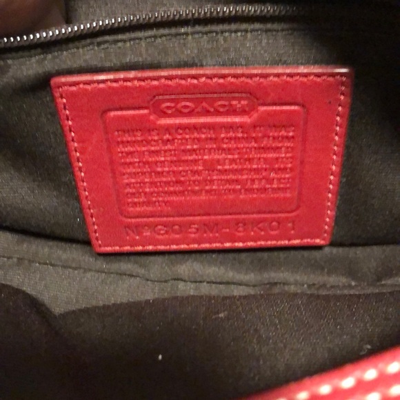 Coach | Bags | Authentic Coach Canvas Small Purse Red | Poshmark